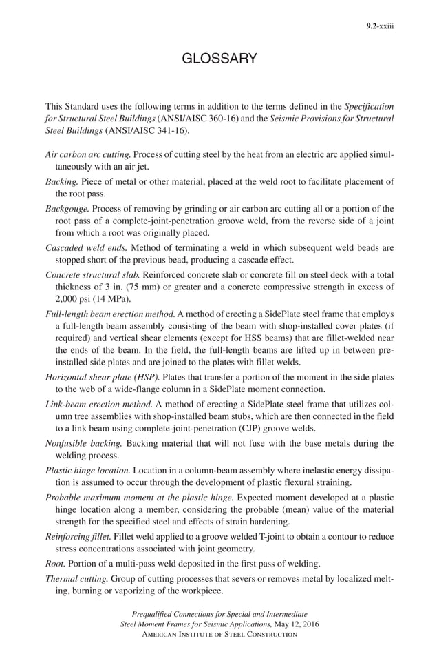 Tc aisc 358-16 | PDF