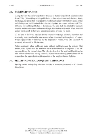 Tc aisc 358-16 | PDF