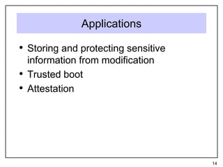 TC and TPM.ppt | Operating Systems | Computer Software and Applications