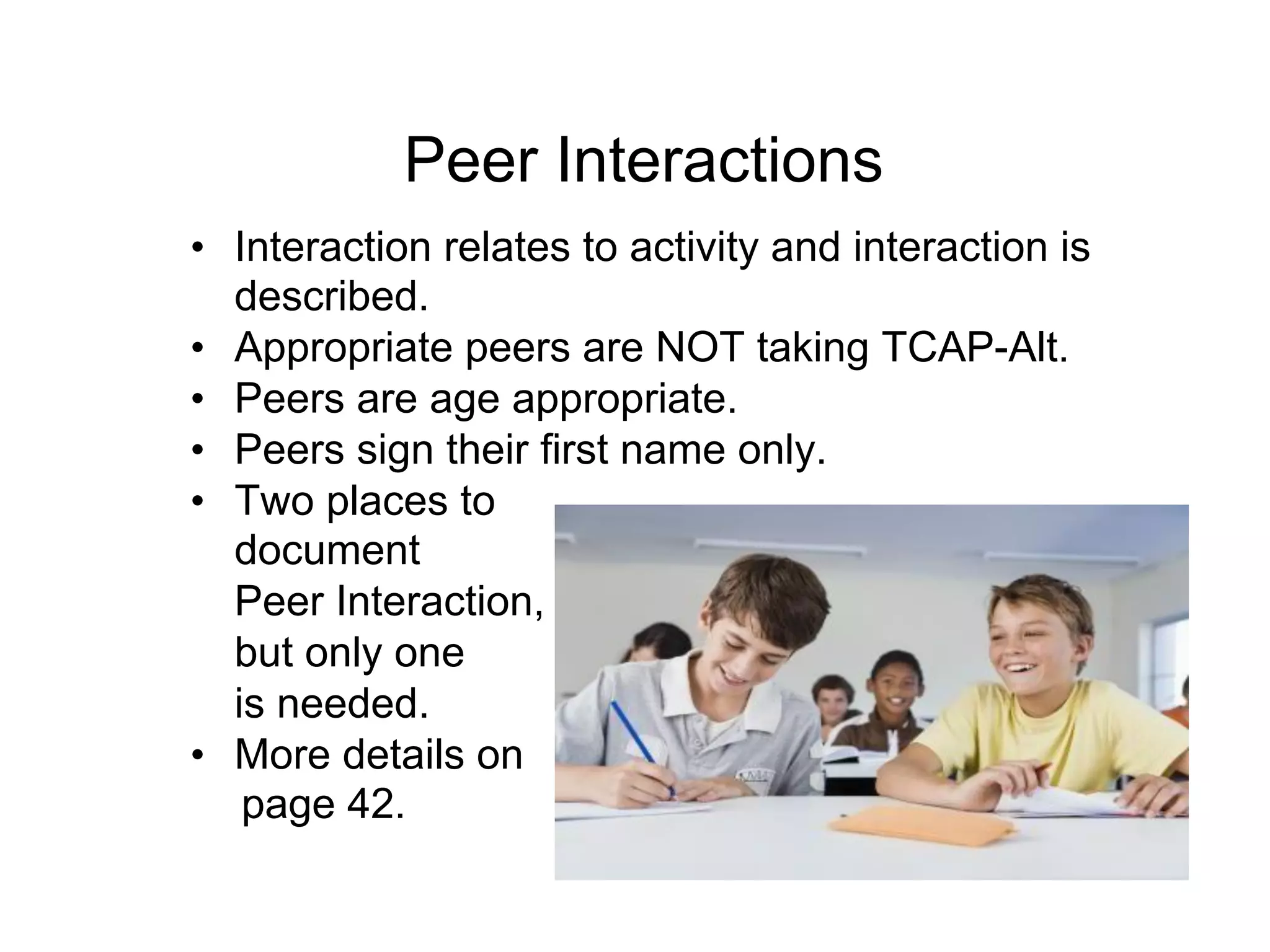 Tcap alt portfolio and standards training | PDF