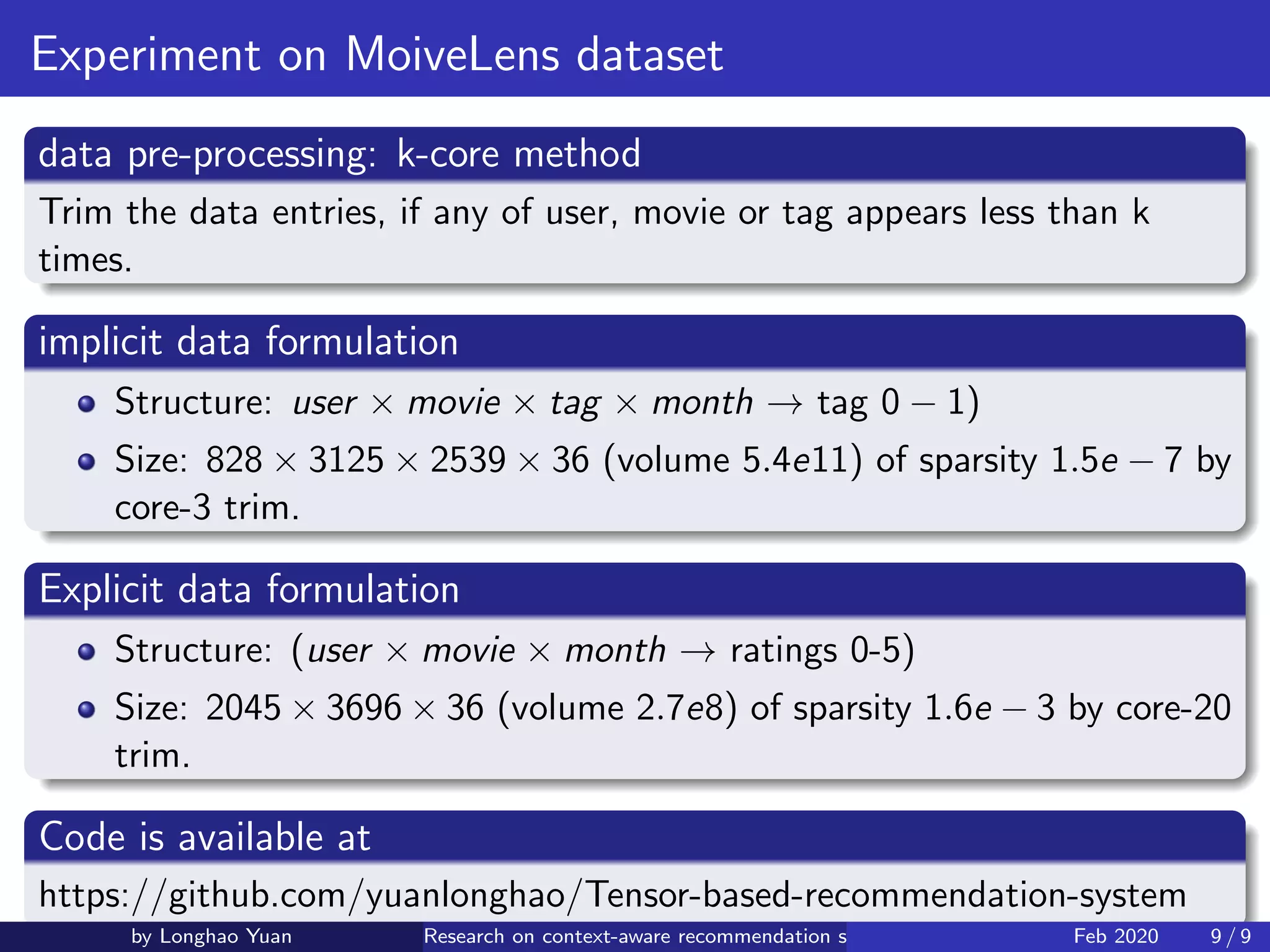 Tensor-based recommendation system | PDF