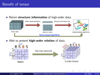 Tensor-based recommendation system | PDF