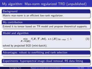 Tensor-based recommendation system | PDF