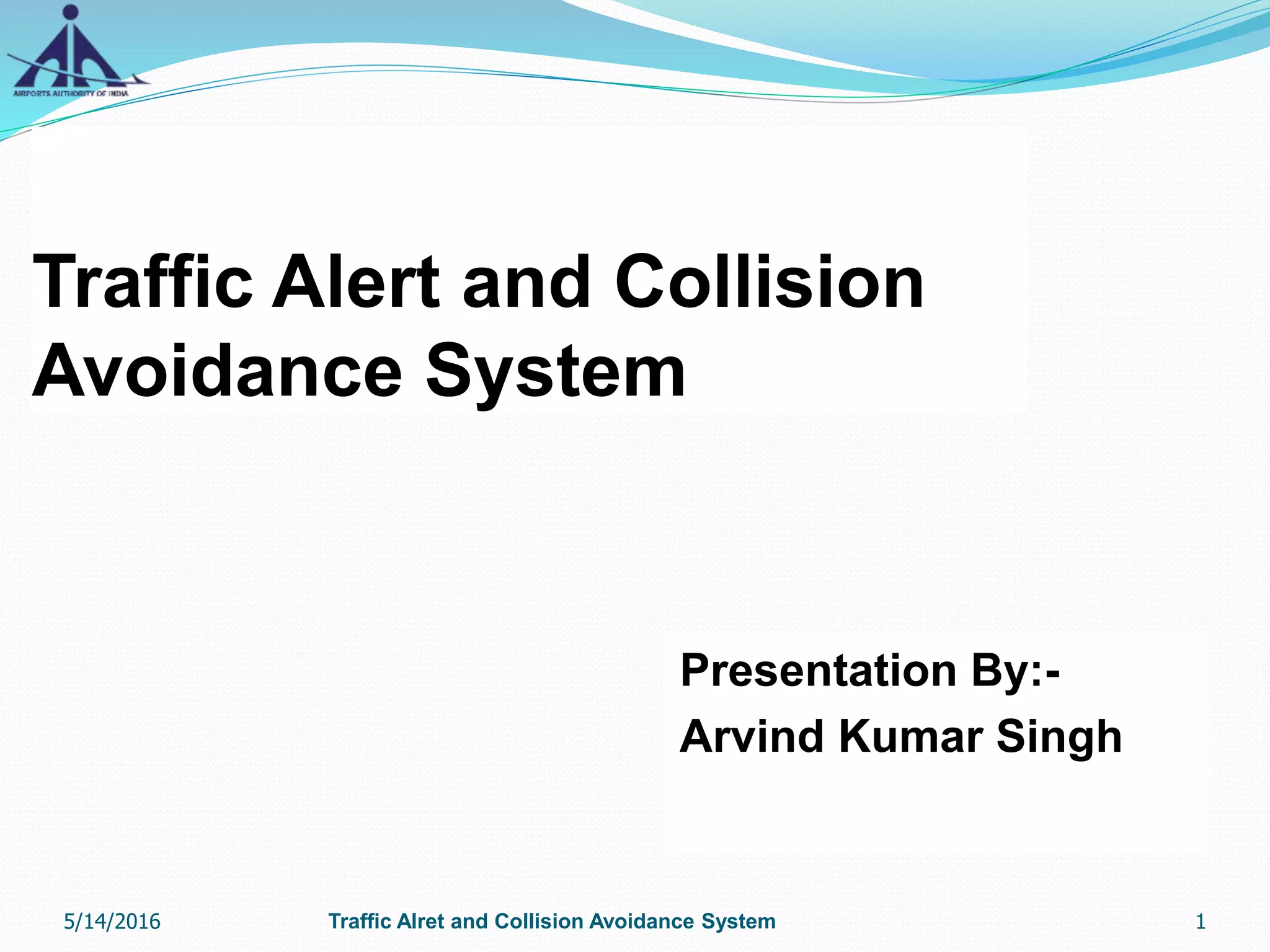 Traffic Alert and collision avoidance system (TCAS) | PPTX | Air Travel ...