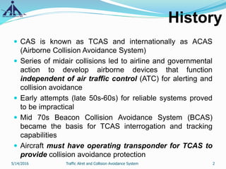 Traffic Alert and collision avoidance system (TCAS) | PPTX
