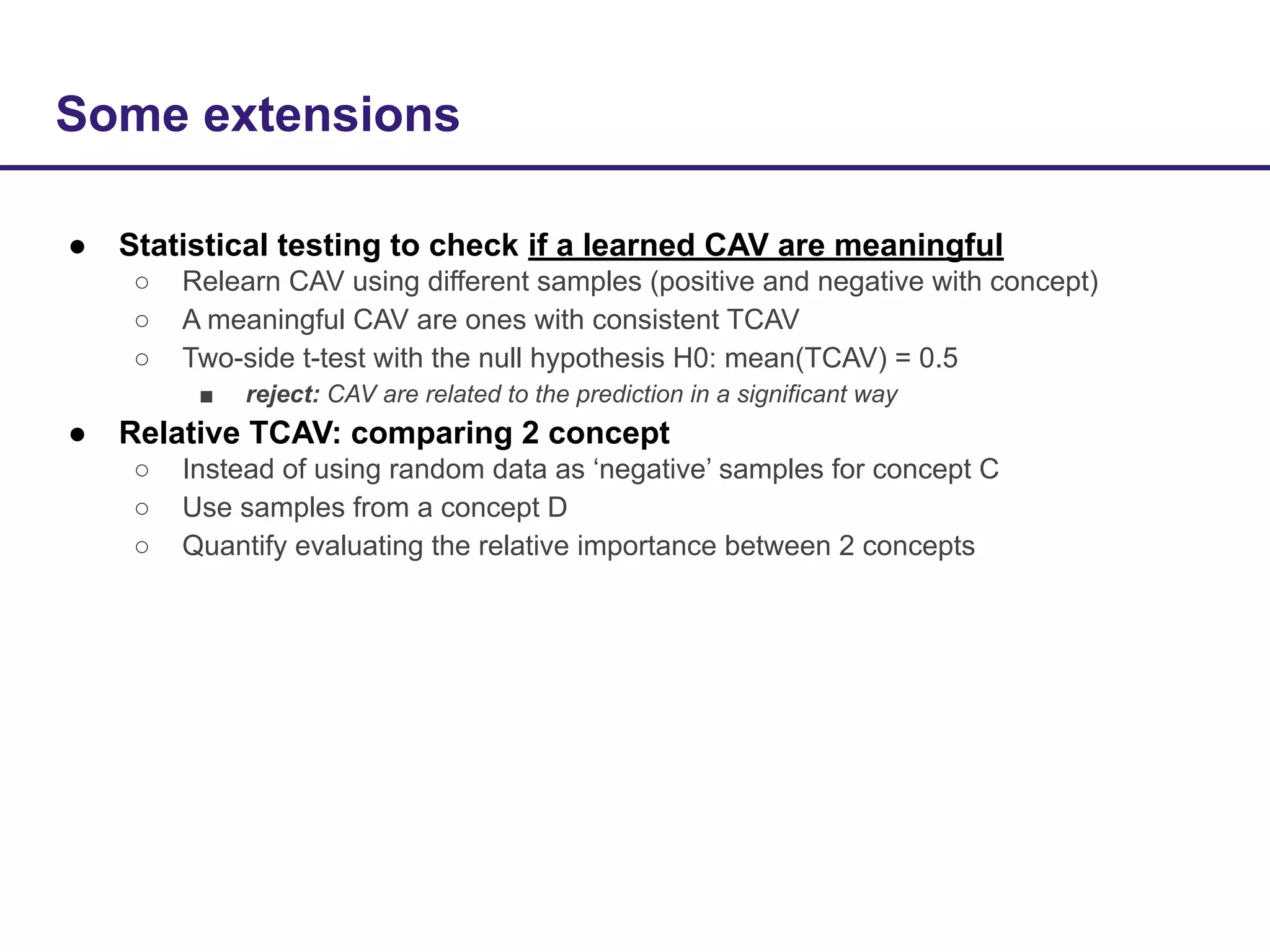 Introduction to TCAV (ICML2018) | PDF