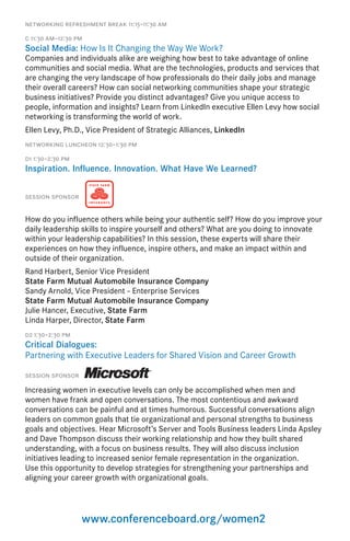 TCB Women Leadership Conference | PDF