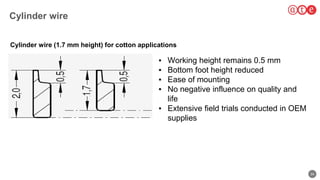 Truetzschler Card Clothing (TCC) | PPTX