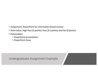 Shifting to Specifications Grading: Two Design Cases | PPT