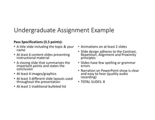 Shifting to Specifications Grading: Two Design Cases | PDF