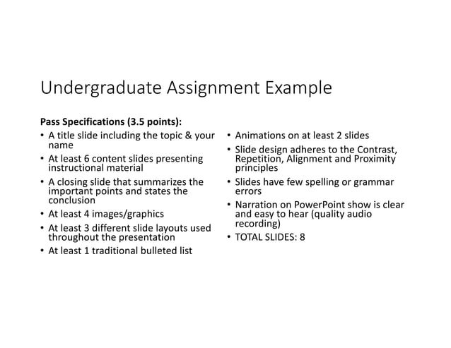 Shifting to Specifications Grading: Two Design Cases | PPT