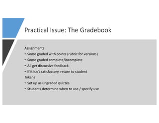Shifting to Specifications Grading: Two Design Cases | PPT