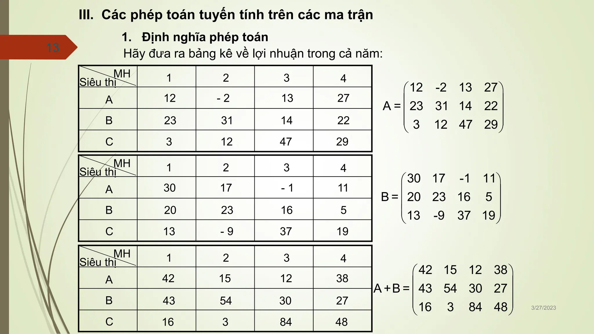 Ma trận - định thức và các ứng dụng trong kinh tế | PDF