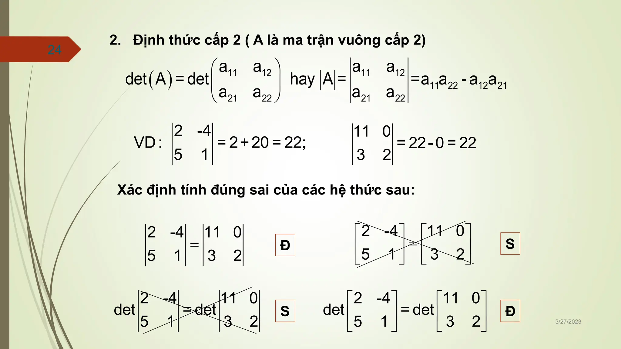 Ma trận - định thức và các ứng dụng trong kinh tế | PDF