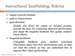 The College Classroom Week 5: Fixed and growth mindsets and assessments ...