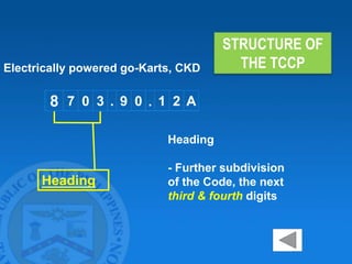 Tccp tariff classification | PPT