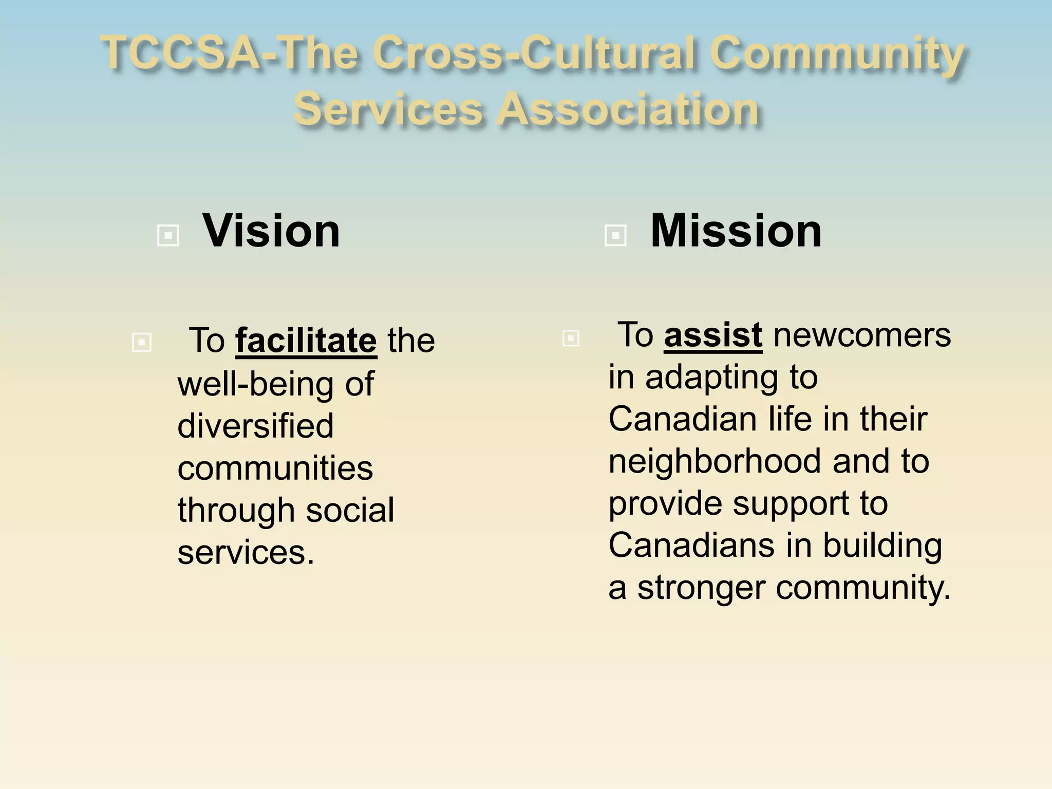 Tccsa for wiki | PPT