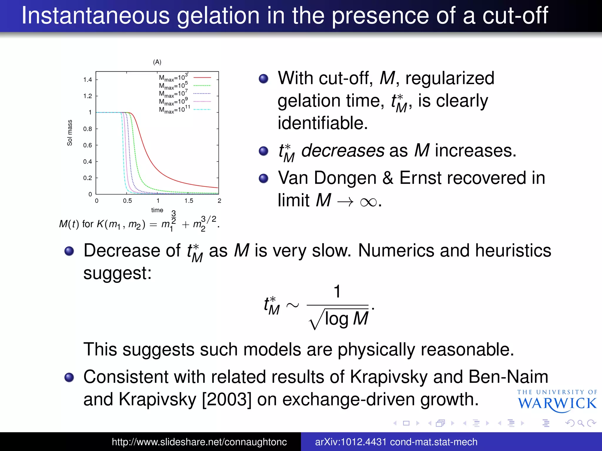 Nonequilibrium statistical mechanics of cluster-cluster aggregation ...