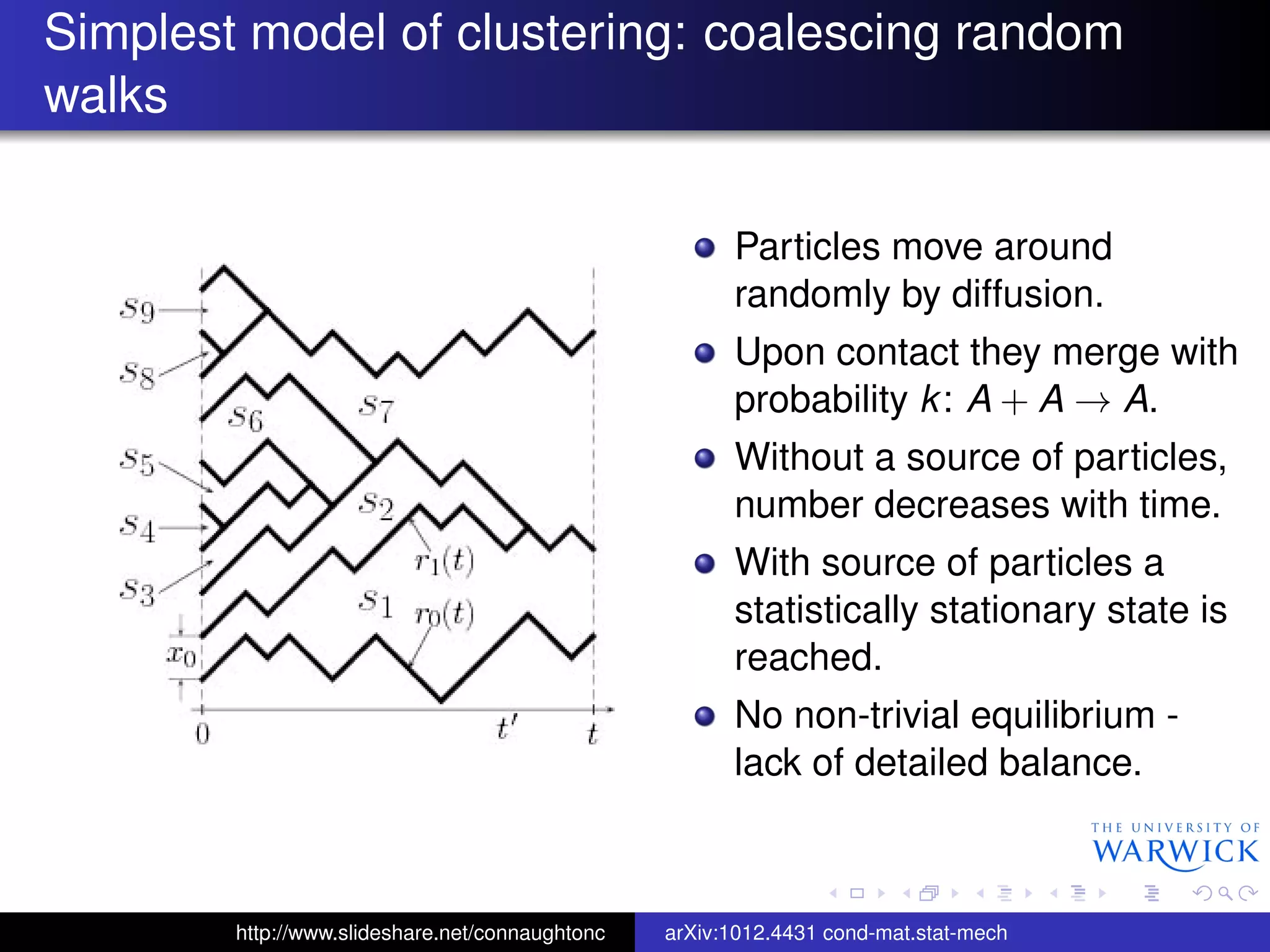 Nonequilibrium statistical mechanics of cluster-cluster aggregation ...