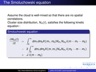 Nonequilibrium statistical mechanics of cluster-cluster aggregation ...
