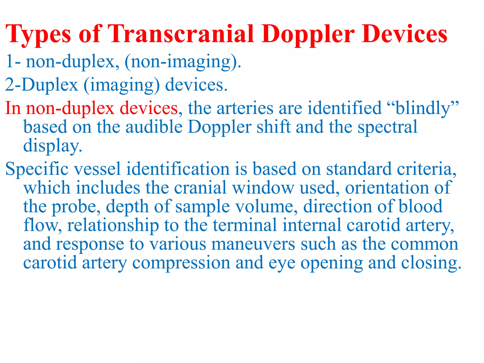 TRANS-CRANIAL DOPPLER | PPTX
