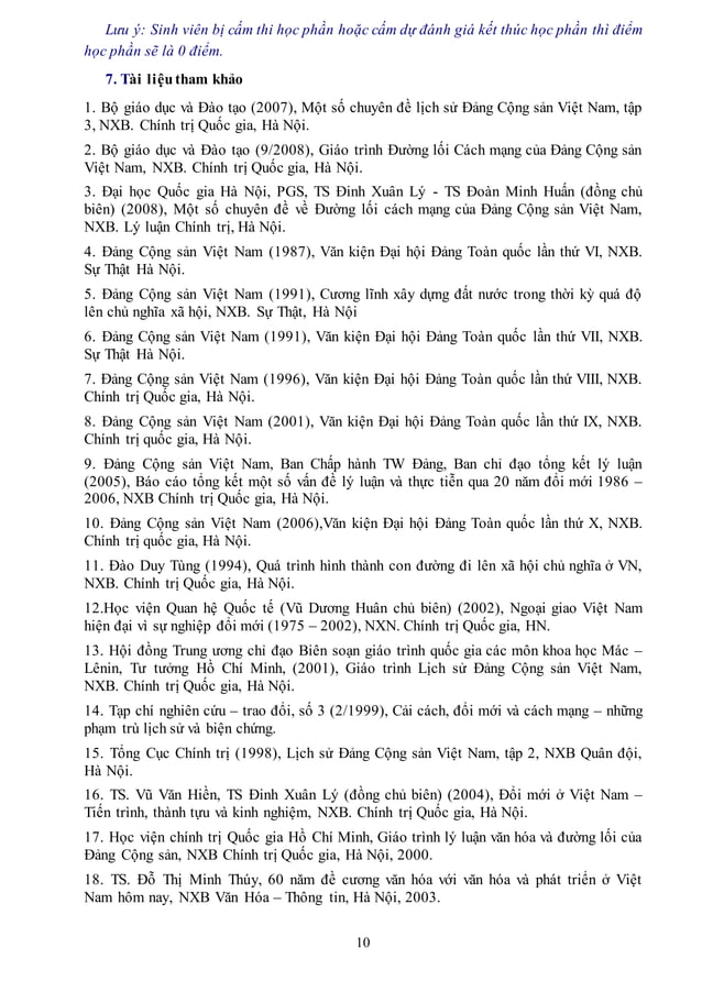 Tcdb014 duong loi cm cua dang csvn | PDF