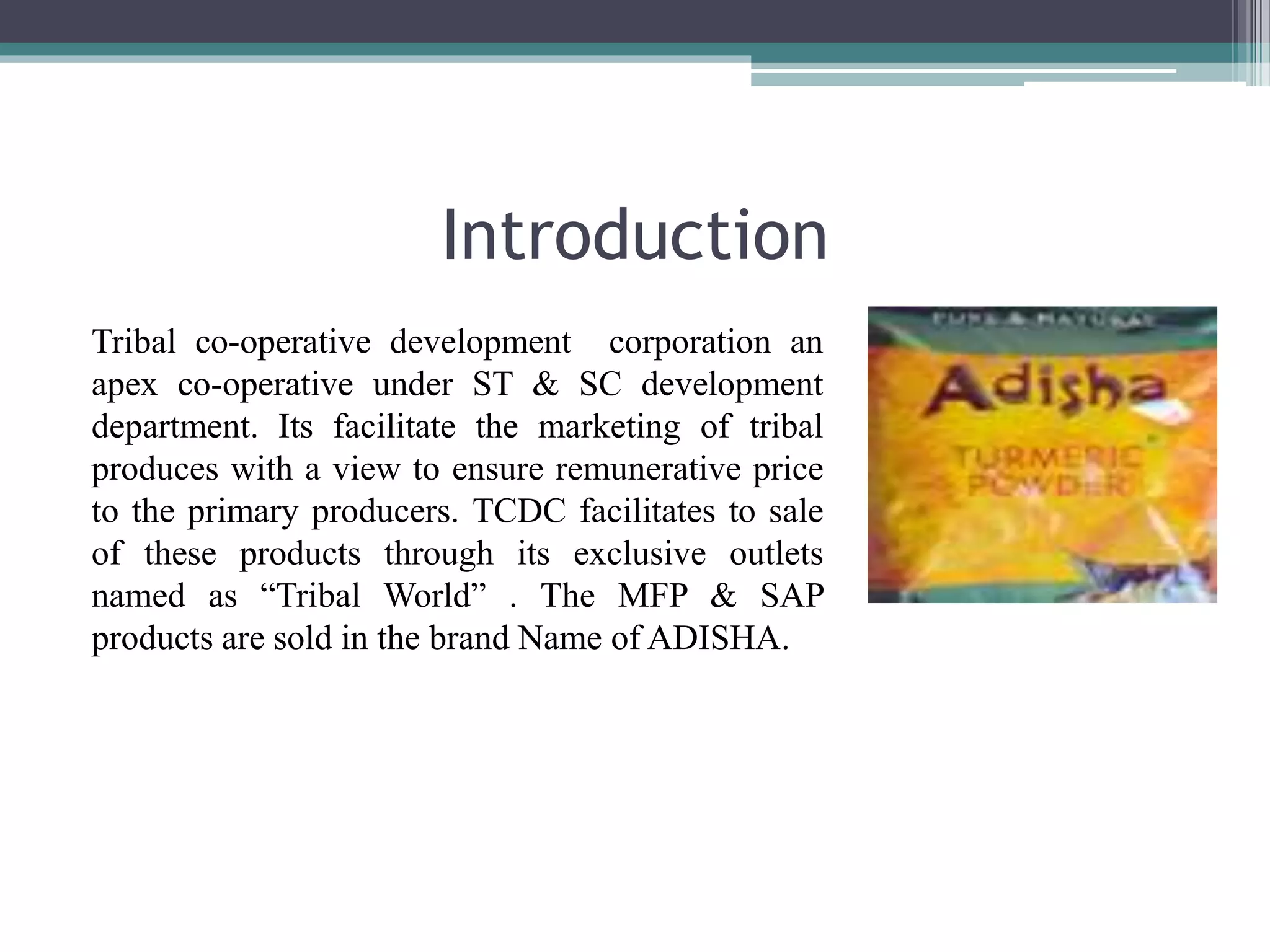 TRIBAL CO-OPERATIVE DEVELOPMENT CORPORATION (TCDC) | PPTX