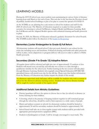 Tcdsb Safe Reopening Schools Action Plan | PDF