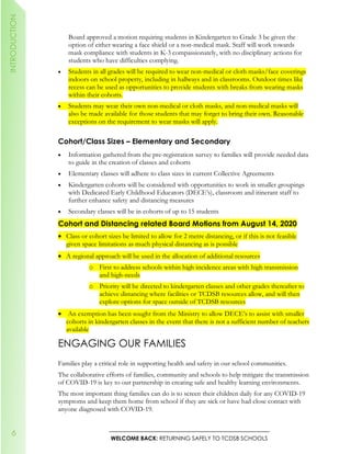 Tcdsb Safe Reopening Schools Action Plan | PDF