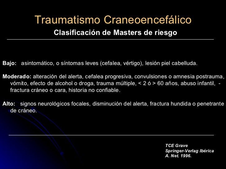 traumatismo craneo encefalico