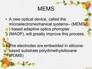 Artificial Vision Using System No Blinds In The World | PPT