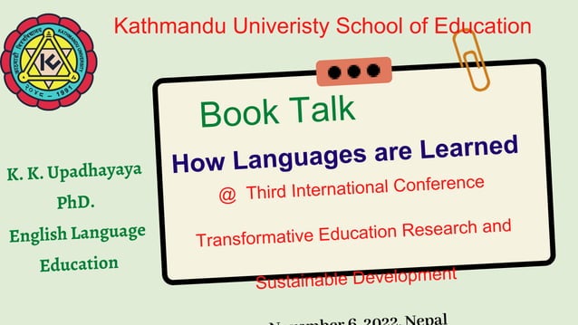 How Languages are Learned by Patsy M. Lightbown and Nina Spada 4th Edt.Li