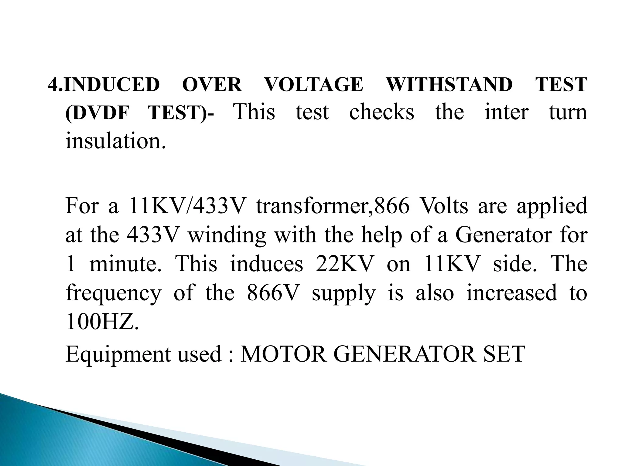 Testing of transformer | PPTX