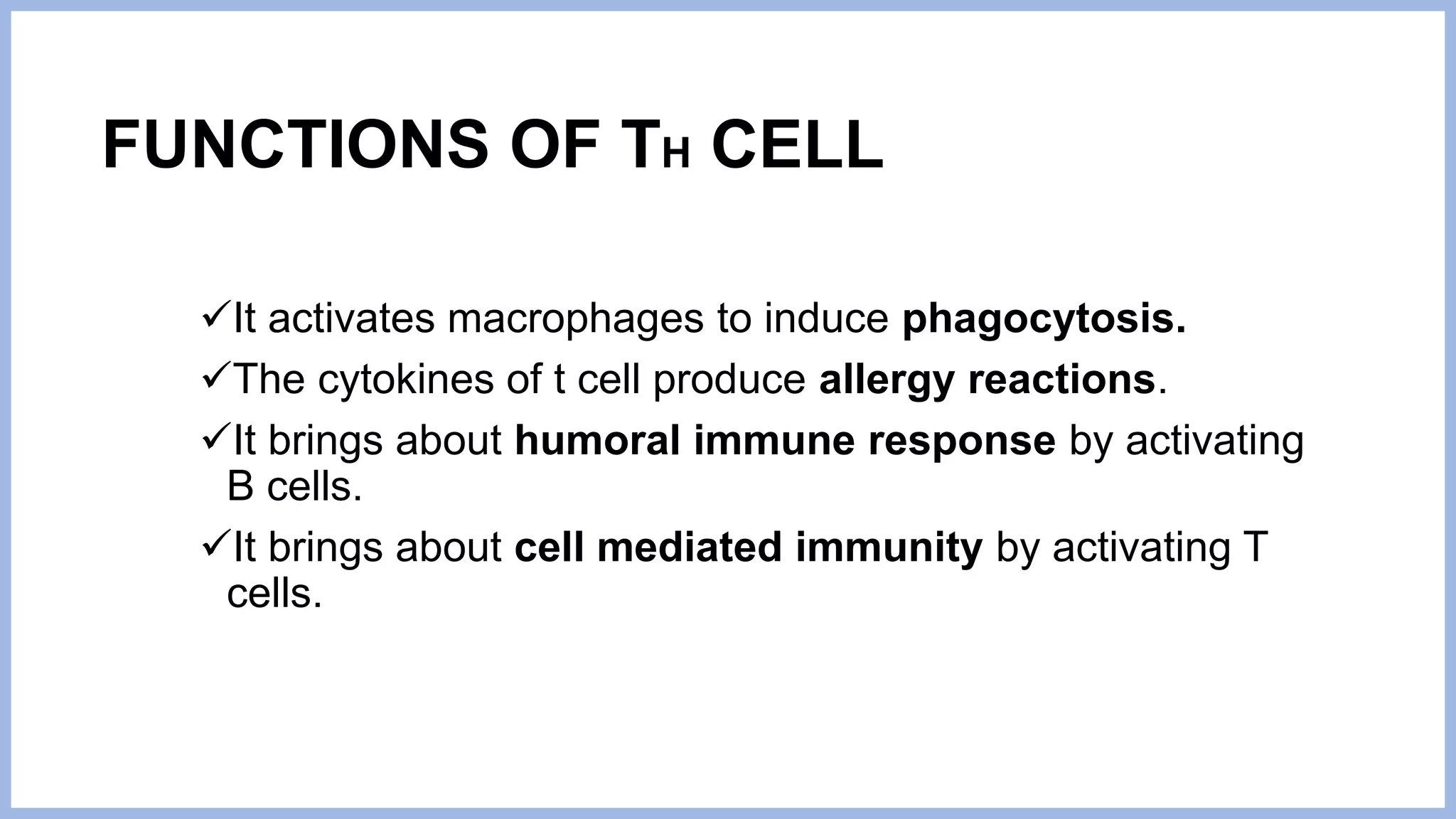 T CELL TYPES | PPTX