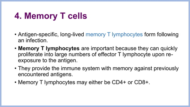 T CELL TYPES | PPTX
