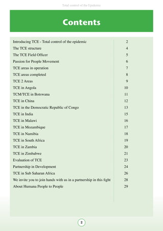 Humana People to People - TCE (Total Control of the Epidemic) | PDF