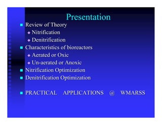 Anoxic Selector Single Stage Nitrification Process Waste Water Plant ...