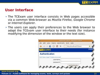 TCExam 12 [ENG] - Computer-Based Assessment | PDF | Computer Software ...