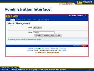 TCExam 12 [ENG] - Computer-Based Assessment | PDF | Computer Software ...