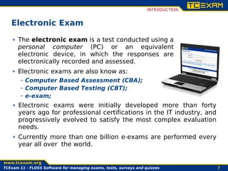 TCExam 12 [ENG] - Computer-Based Assessment | PDF | Computer Software and Applications | Computing