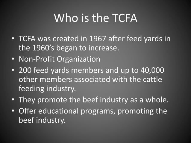 TCFA Case Study | PPT