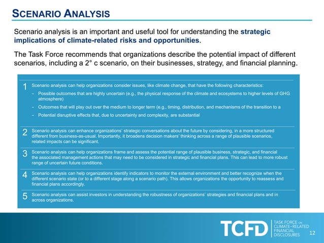 Tcfd report-overview-dec.-2016 | PPTX