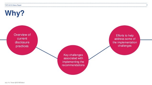 Review of TCFD 2019 Status Report Slides