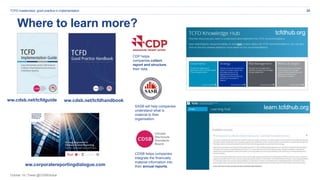 TCFD Good Practice Handbook Webinar Slides | PPTX