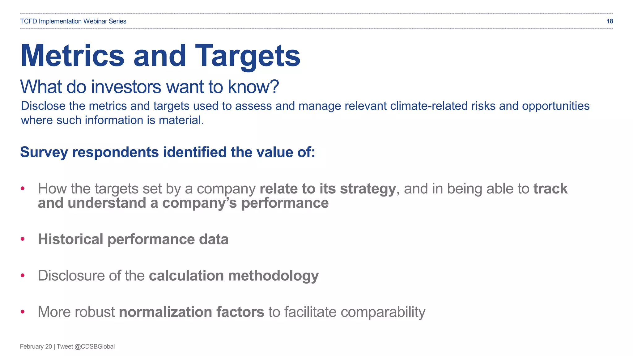 TCFD Implementation Webinar Series - Metrics and Targets with Danone | PPTX