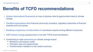TCFD Implementation Webinar Series - Metrics and Targets with Danone | PPTX