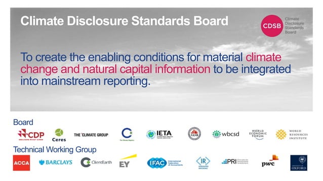 TCFD Implementation Webinar Series - Metrics and Targets with Danone | PPT