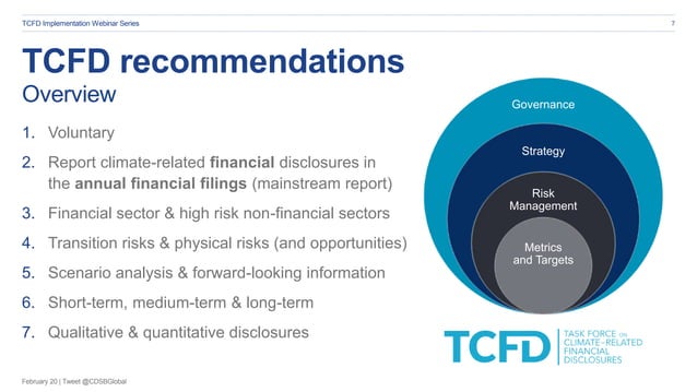 TCFD Implementation Webinar Series - Metrics and Targets with Danone | PPT