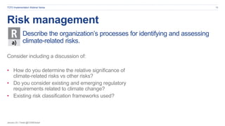 TCFD implementation webinar series - risk management with HSBC (PM) | PPT
