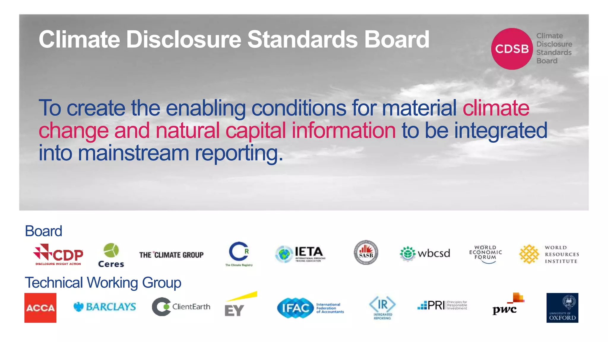 TCFD implementation webinar series - strategy with Unilever | PPT